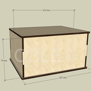 Laser Cut Files - SVG CDR Vector Plans - Diy Box - DXF Files for Laser ...