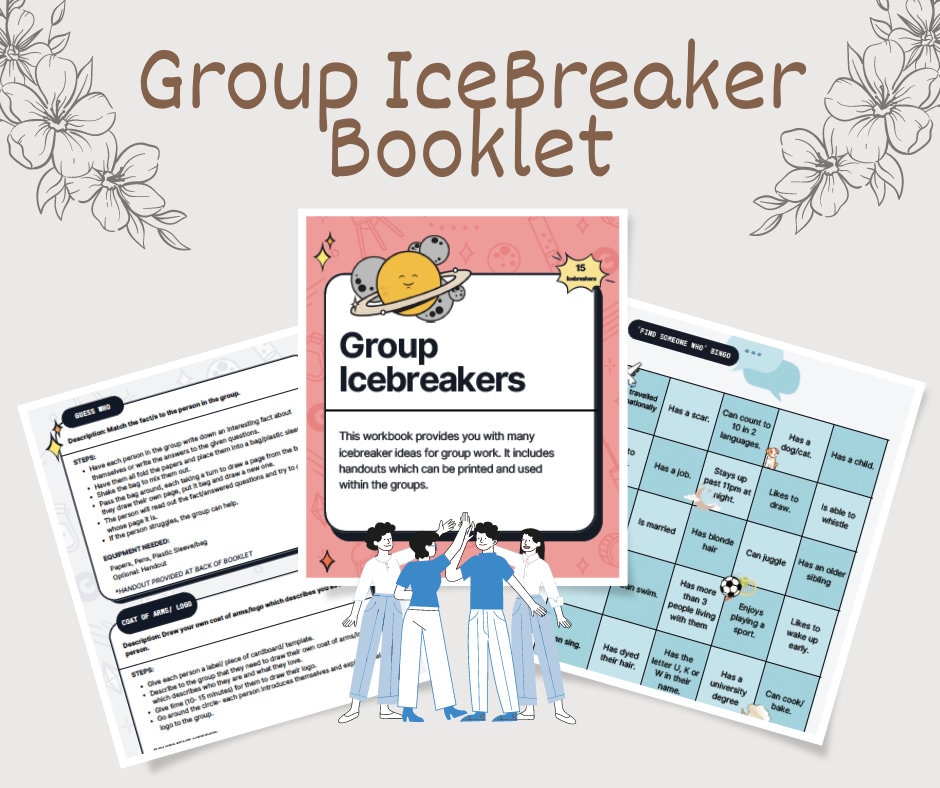 Group Icebreaker Booklet- Includes Handouts and Templates, Activities ...