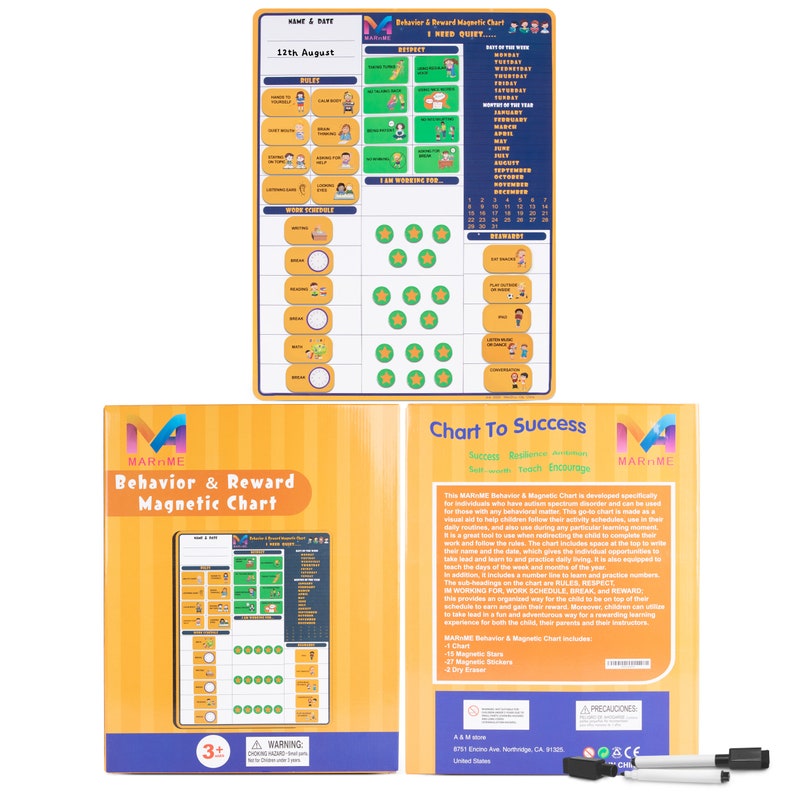 Visual Schedule and Reward Chart for Kids With ADHD and Autism - Etsy