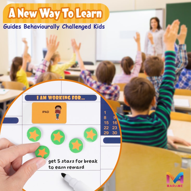 Visual Schedule and Reward Chart for Kids With ADHD and Autism - Etsy