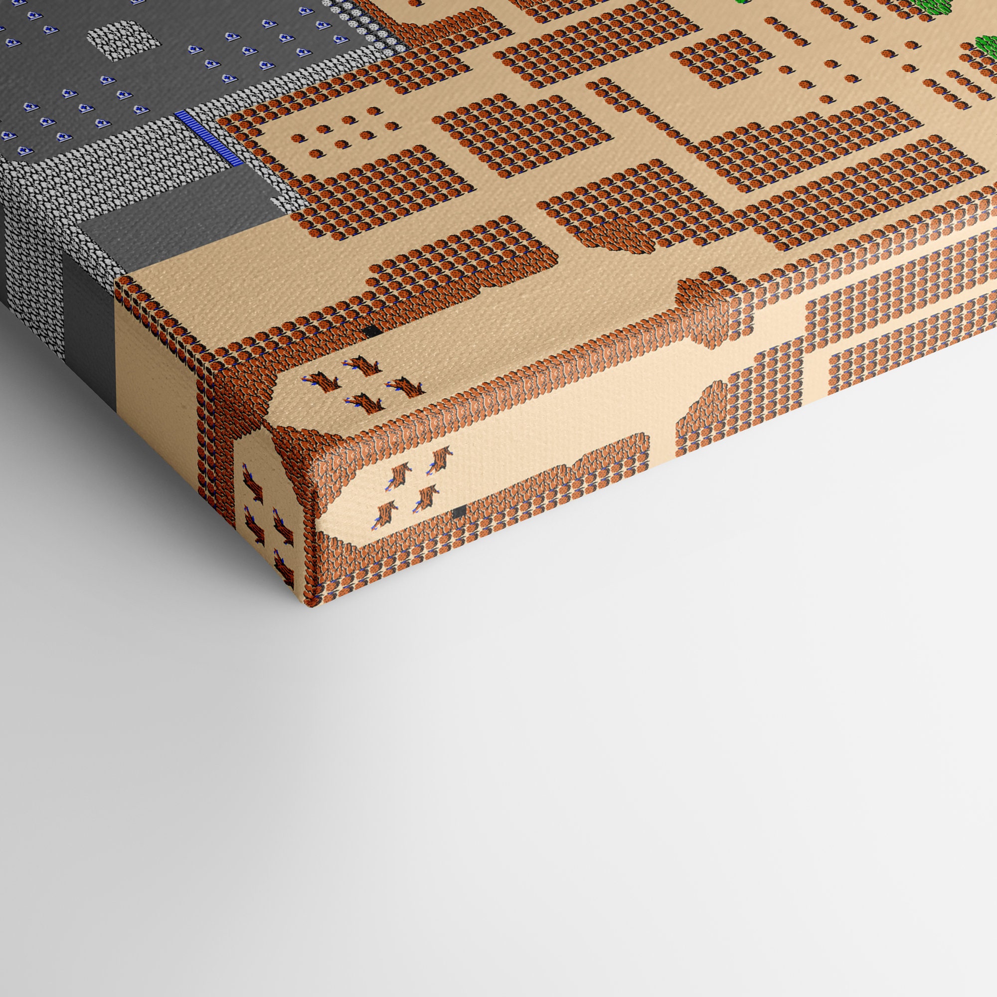 Retro Zelda World Map, Vintage Wall Decor, Video Game Poster, Legend of ...