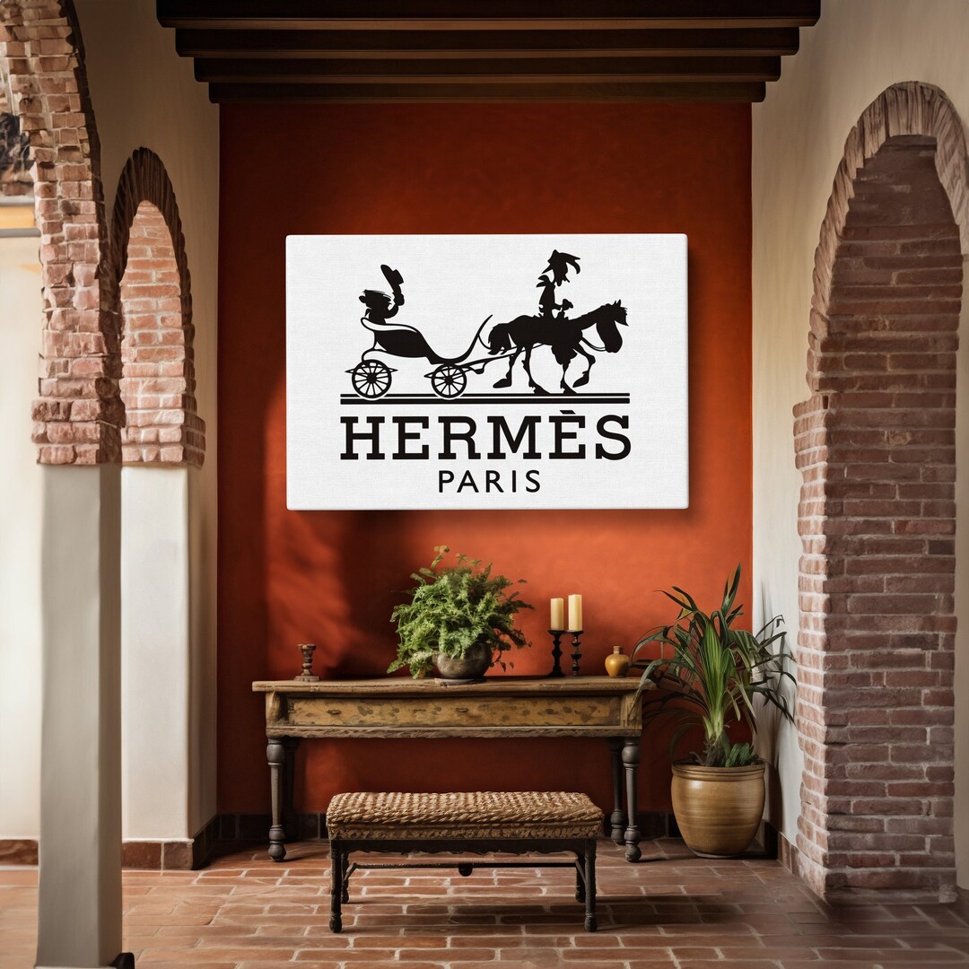Lucky Luke Hermes Painting, Pop Art Style Hermes Logo Canvas Wall Decor ...