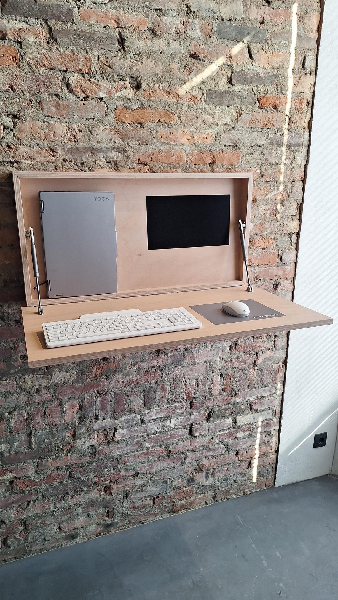 Flip Desk Wall Desk, Standing Desk, Sitting Desk, Laptop Desk, Office ...