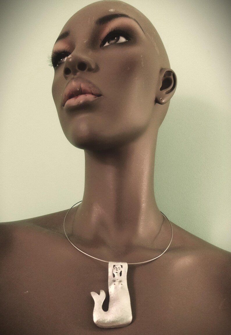 Mermaid Brooch and Pendant, Hand Forged Mermaid, Sedna Inuit ...