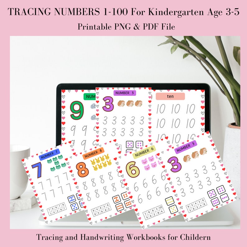 Tracing Number 1-100, Preschool Worksheet, Tracing Number Printable ...