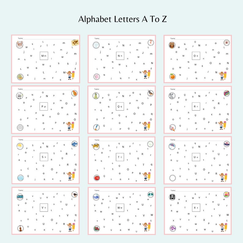 Alphabet Flashcards ,ABC Flashcards , Educational Cards, A-Z Cards ...