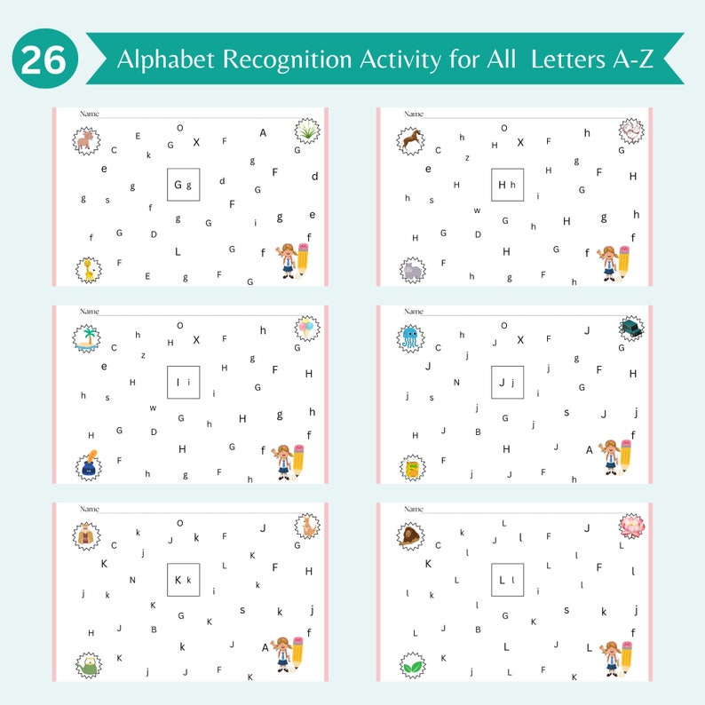 Alphabet Flashcards ,ABC Flashcards , Educational Cards, A-Z Cards ...