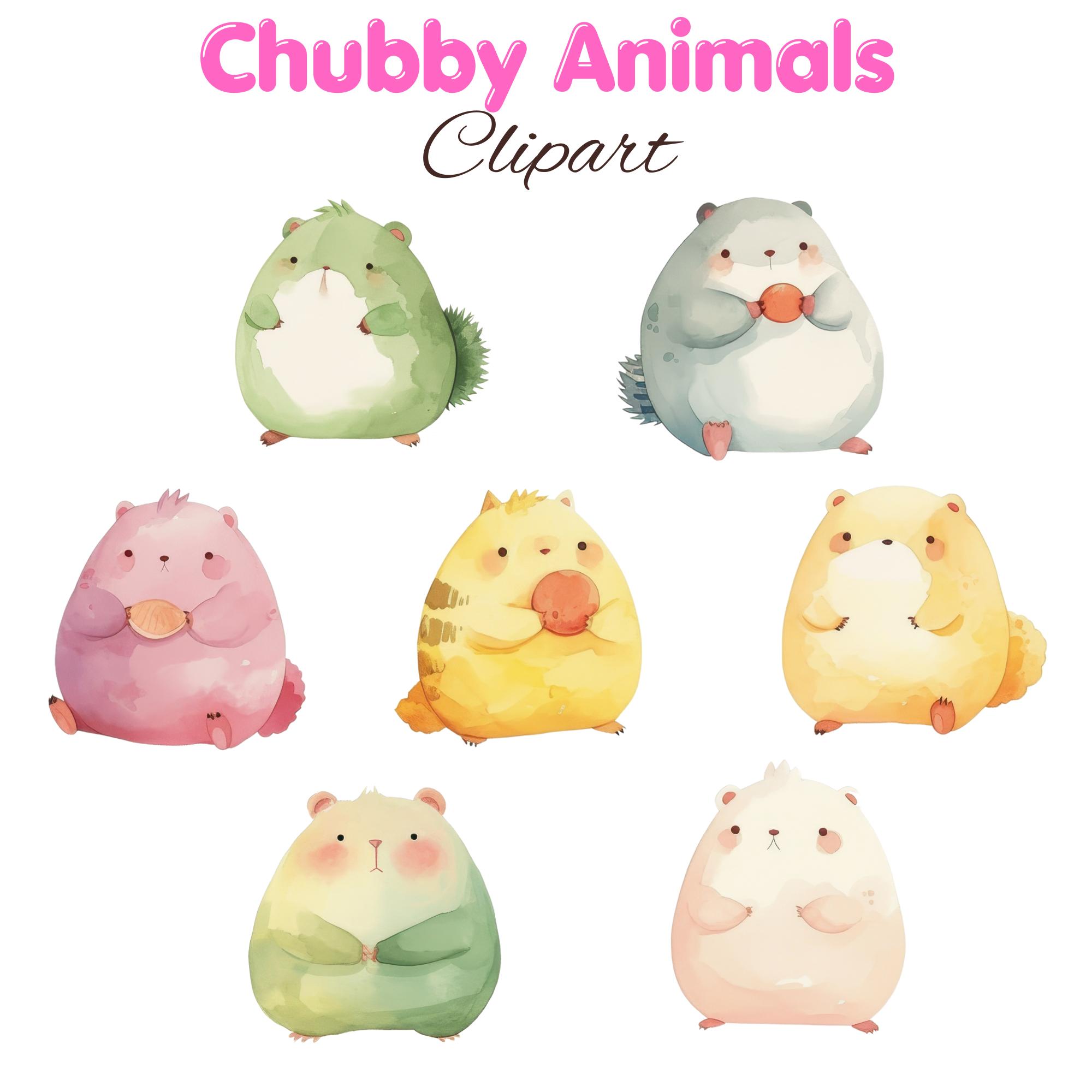 Chubby Animals Clipart , Chubby Clipart, Chubby PNG, Chubby Animals ...