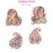 Paisley Print Letter Clipart: Transparent PNG, Commercial Use (digital ...