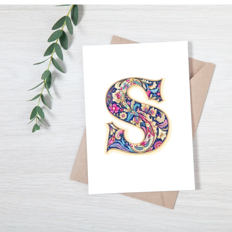 Paisley Print Letter Clipart: Transparent PNG, Commercial Use (digital ...