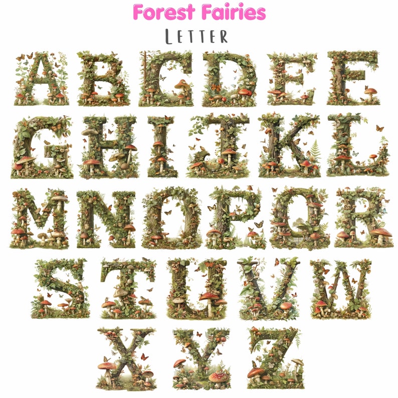 Forest Fairies, Number Clipart,forest Fairies Alphabet PNG, Forest ...