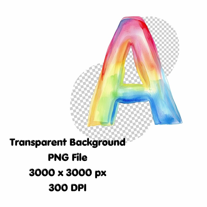 Rainbow Letter , Rainbow Clipart , Rainbow PNG, Rainbow Alphabet ...