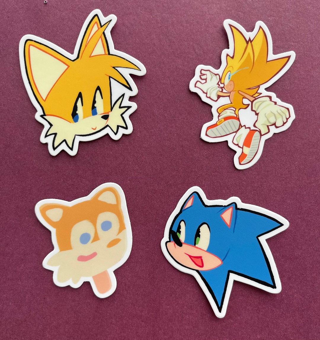 Sonic and Tails Stickers - Etsy