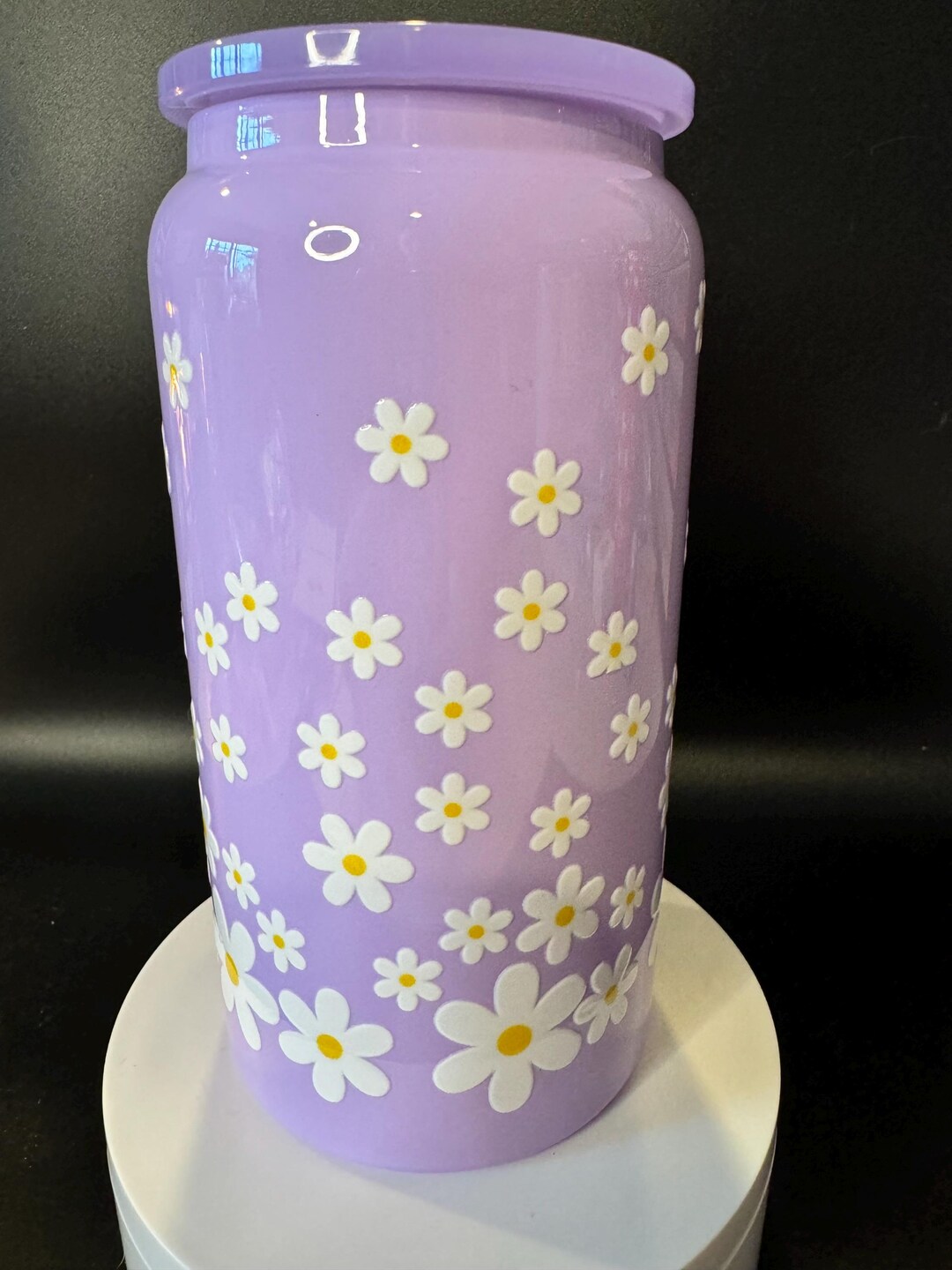 Purple Daisy 16oz. Stainless Steel Jelly Cup - Etsy