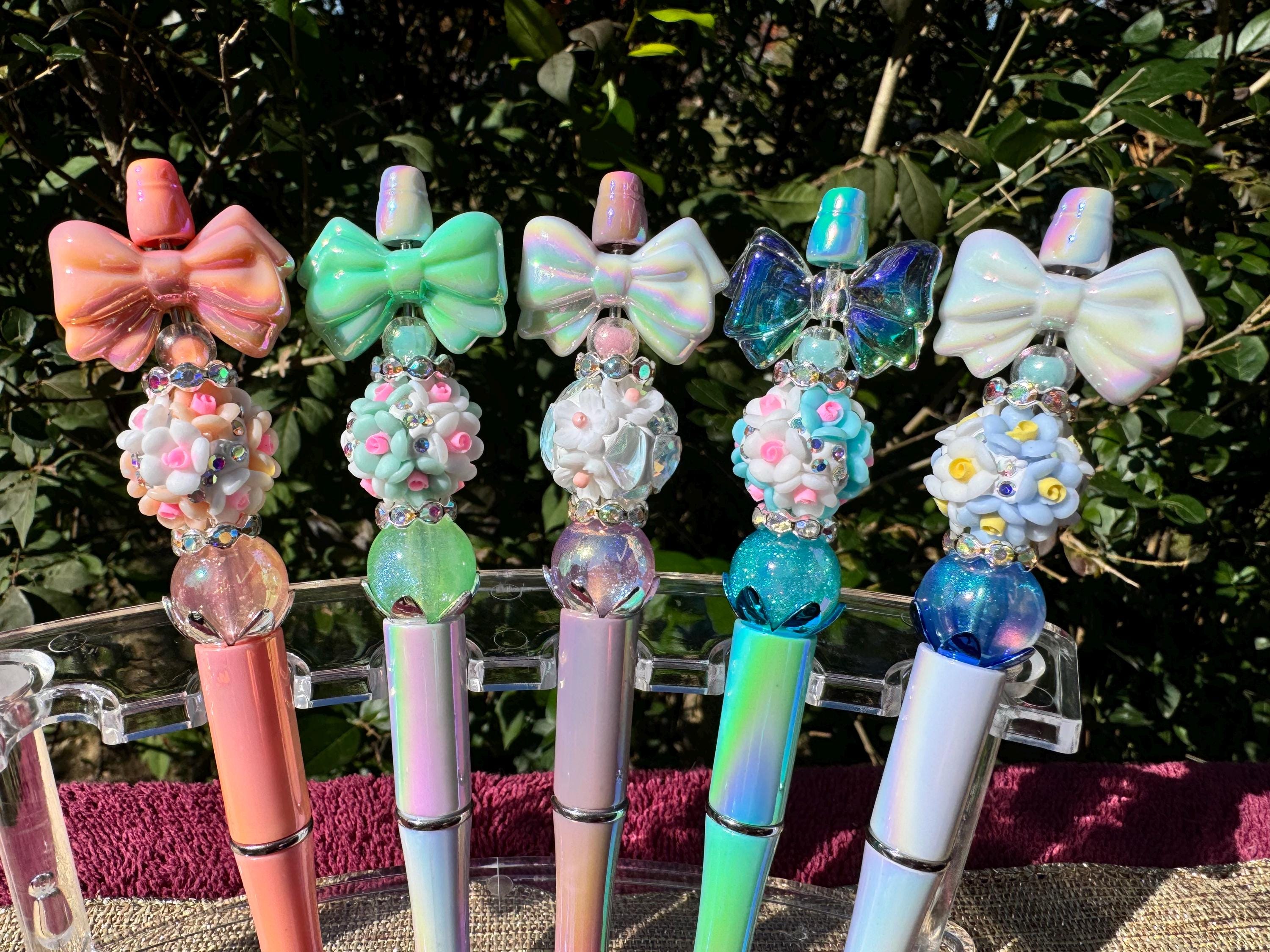 Flower Bows - Beaded Pen - Etsy