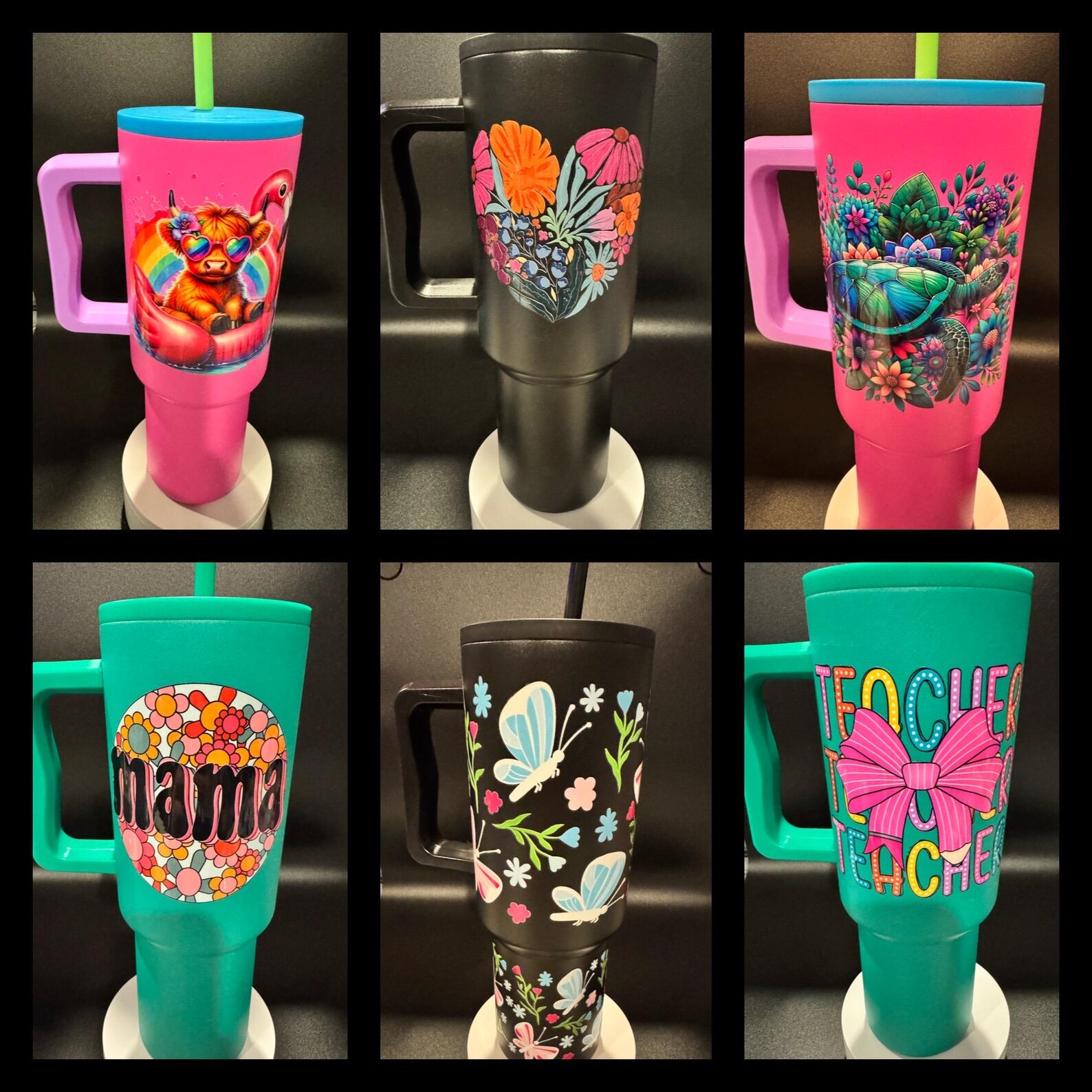 40oz. Decorated Simple Modern Tumblers - Etsy