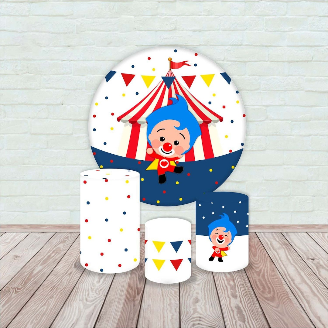 Plim Plim Kids Decor Round Backdrop Elastic Cylinders Covers Photo ...