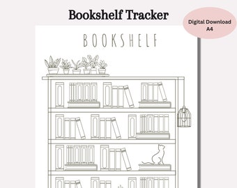 Books I've Read Bookshelf Graphic Organizer Printable Digital Download ...