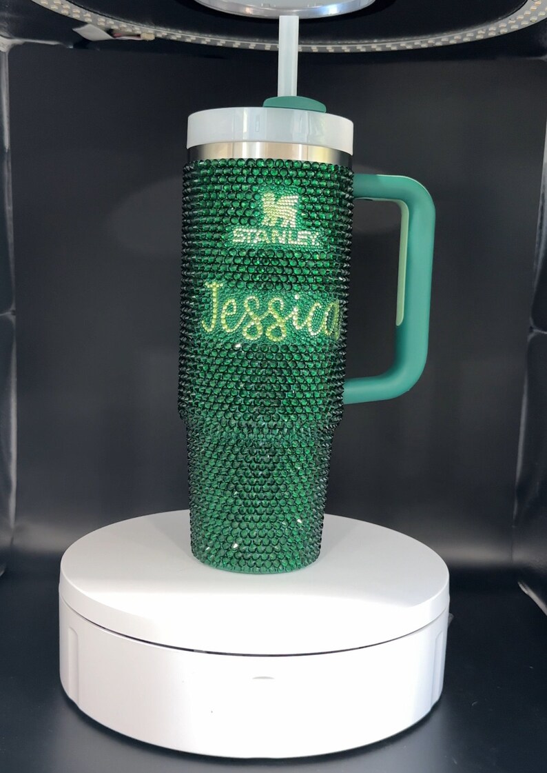 Custom Blinged 30oz Authentic Stanley Tumbler - Etsy