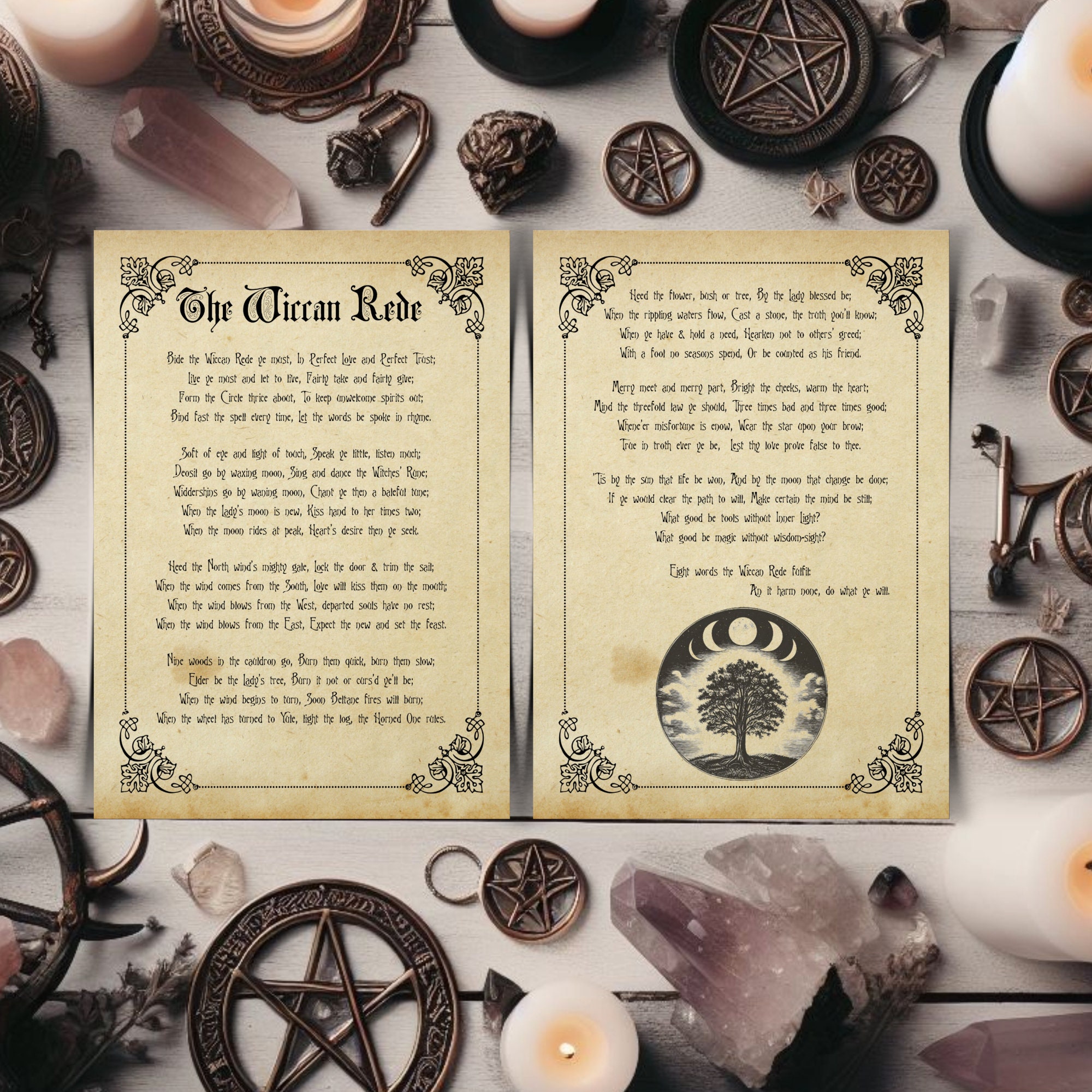 Wiccan Rede Full Version - Book of Shadows Page (digital Download) - Etsy