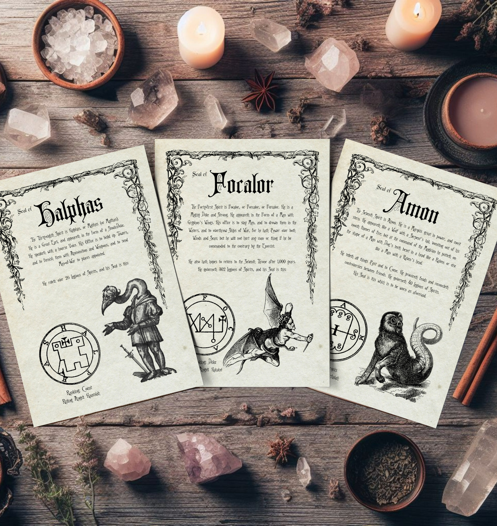 81 Goetia Demon Digital Pages, Lesser Key of Solomon, Digital Download ...