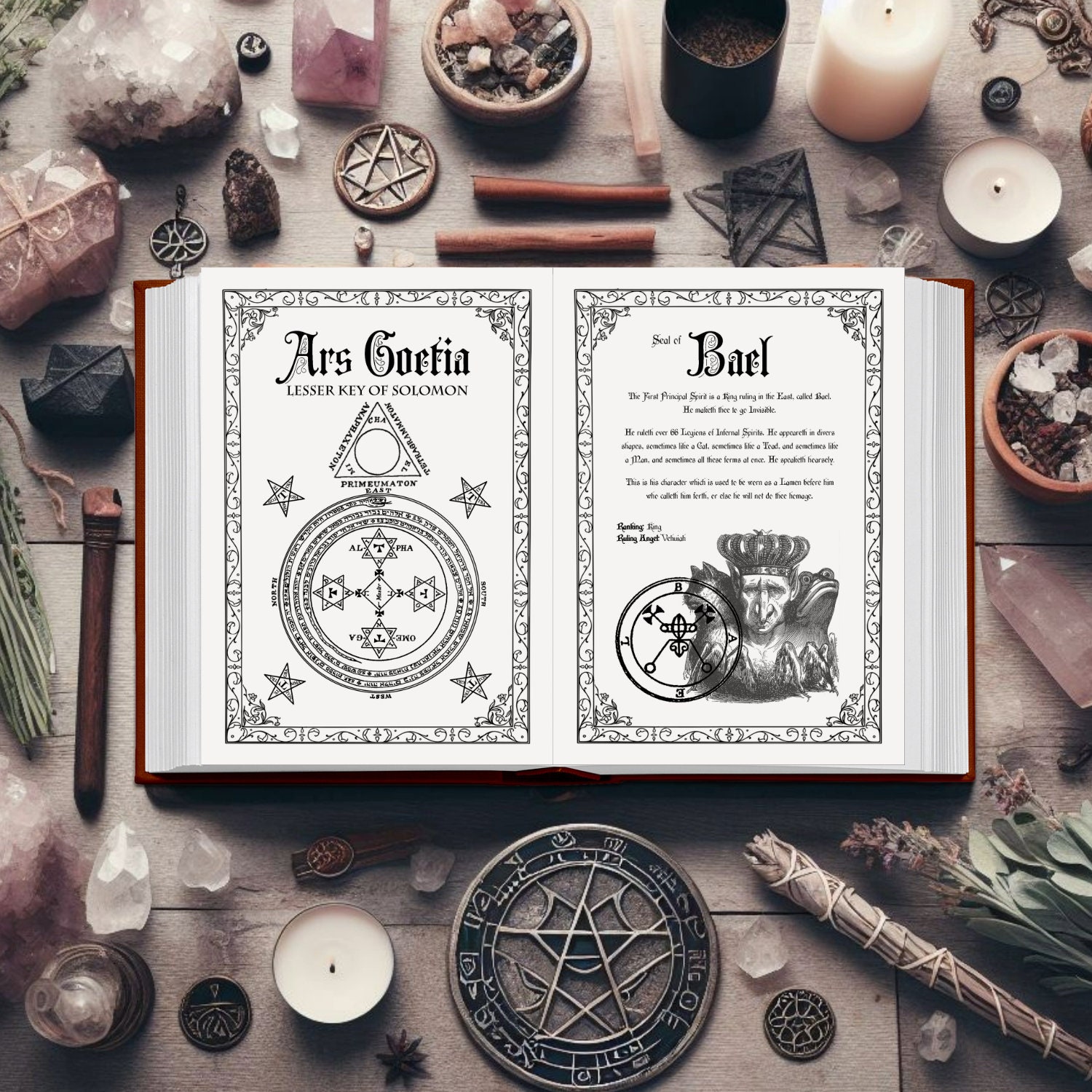 Ars Goetia Demons Digital Pages, Lesser Key of Solomon, Digital ...