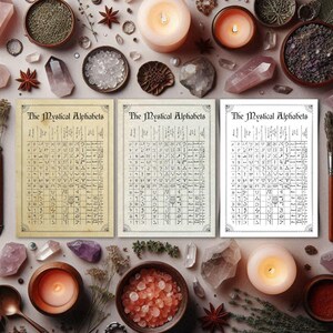 Mystical Alphabets, Occult Text, Ancient Pagan Writing, Celestial ...