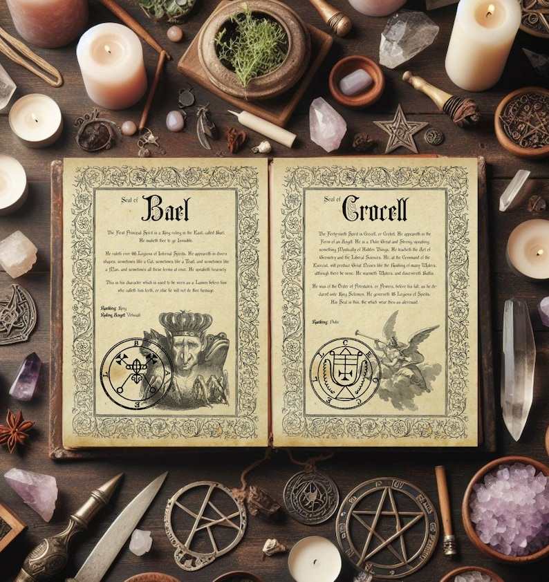 81 Pages of the Goetia Demons, Lesser Key of Solomon, Digital Download ...