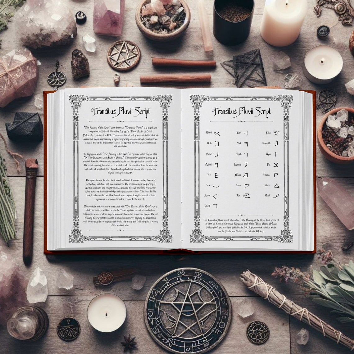 Occult Alphabet, Transitus Fluvii, Celestial Writing, Ancient Book of ...