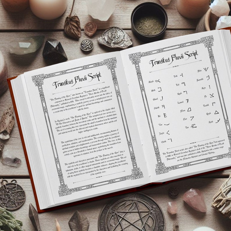 Occult Alphabet, Transitus Fluvii, Celestial Writing, Ancient Book of ...