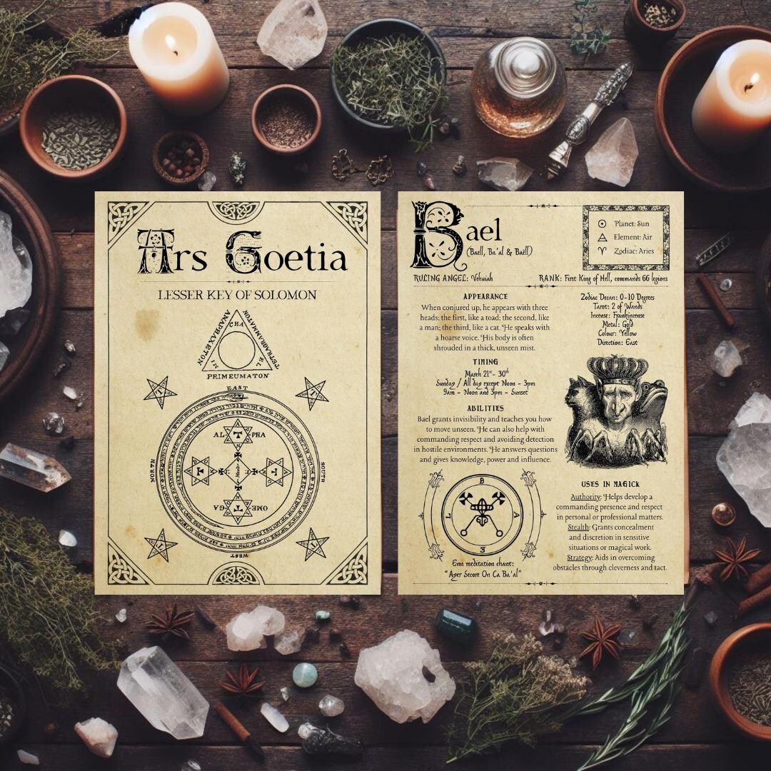 Goetia Grimoire PDF • Set 3: 18 Demons (phenex–murmur) • Digital Occult ...