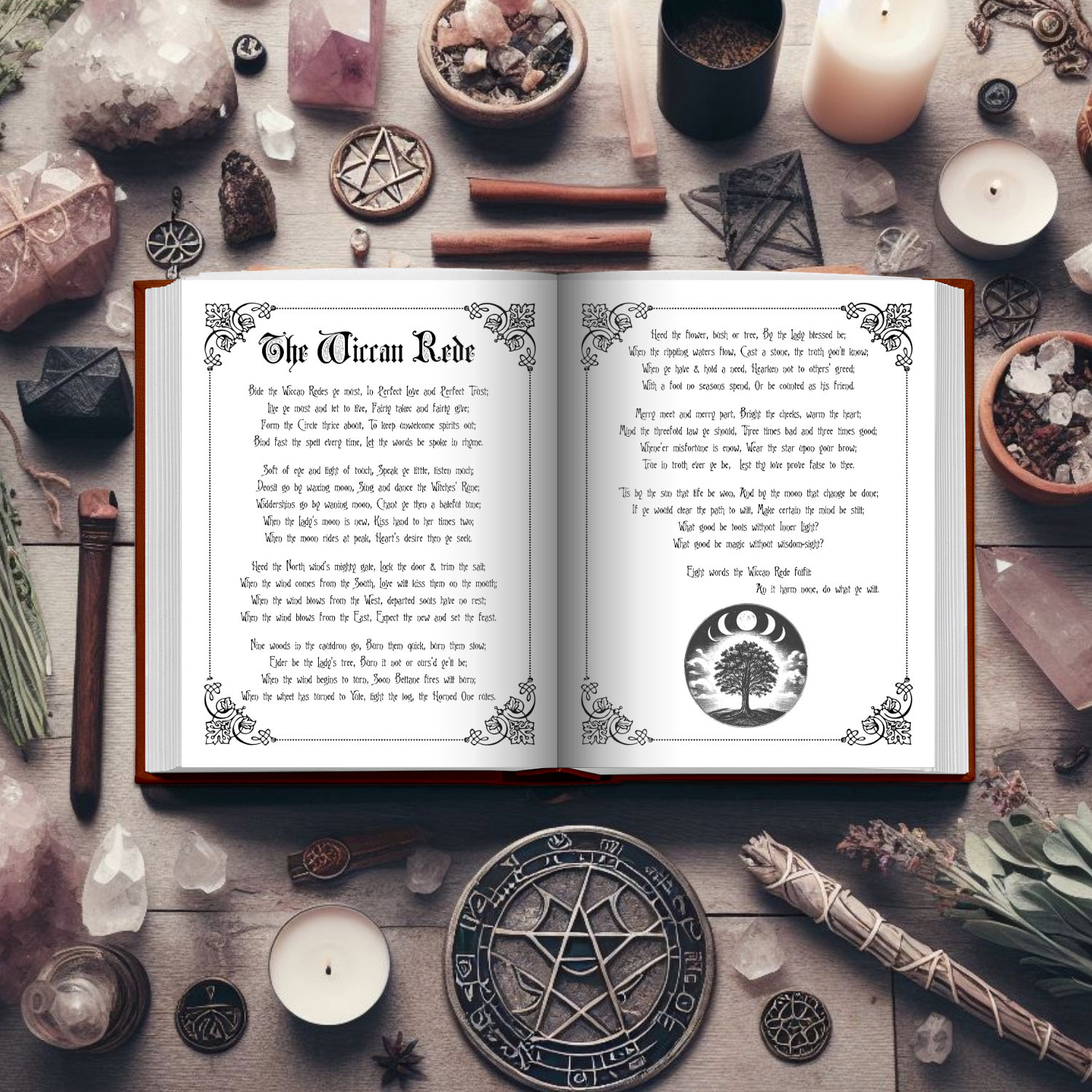 Wiccan Rede Full Version - Book of Shadows Page (digital Download) - Etsy