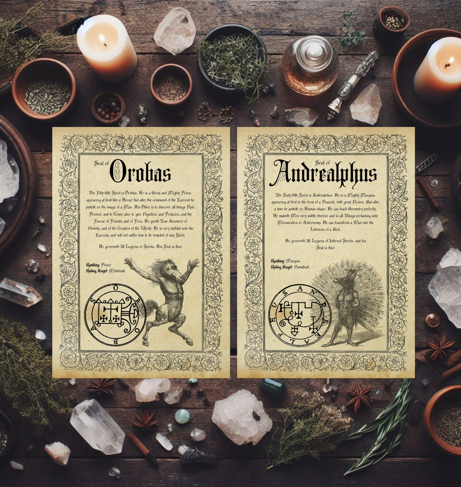 81 Pages of the Goetia Demons, Lesser Key of Solomon, Digital Download ...