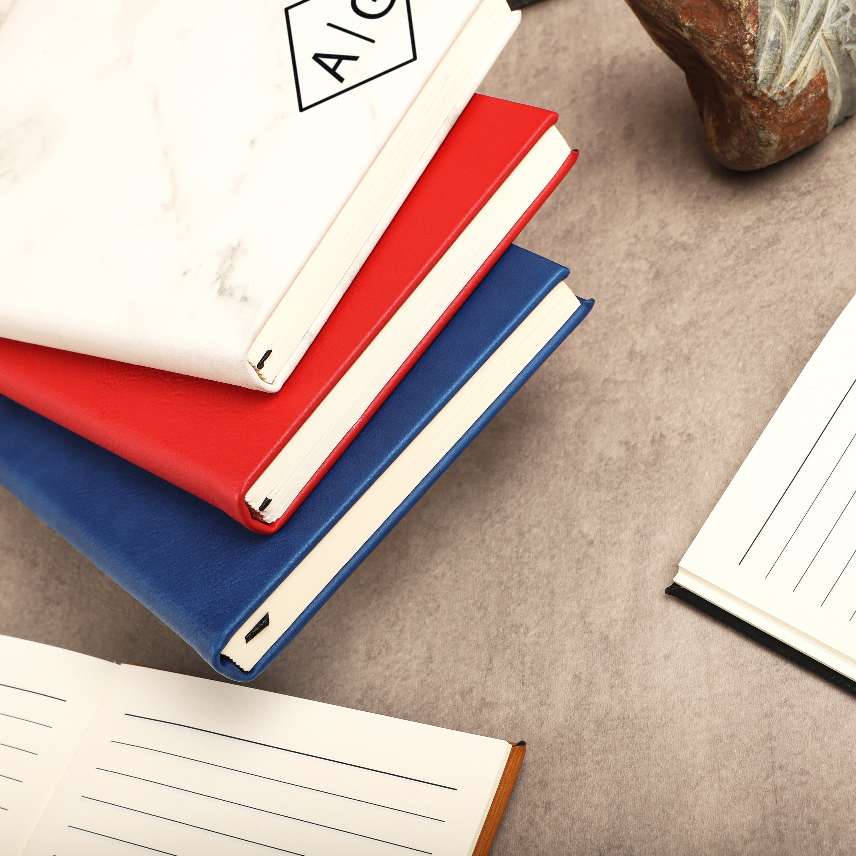 Custom Journal Company Logo, Company Logo Engraved Journal, Vegan ...