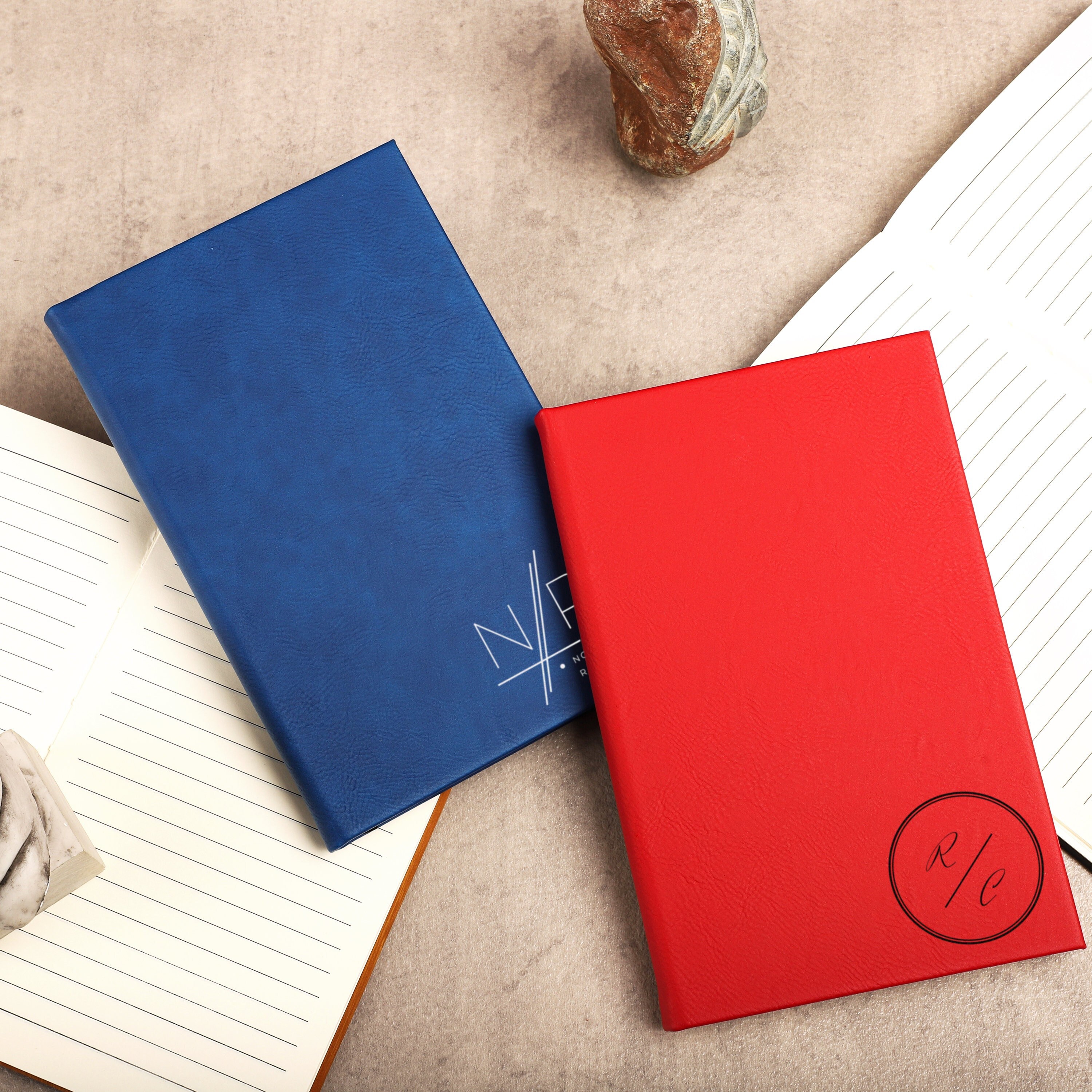 Custom Journal Company Logo, Company Logo Engraved Journal, Vegan ...