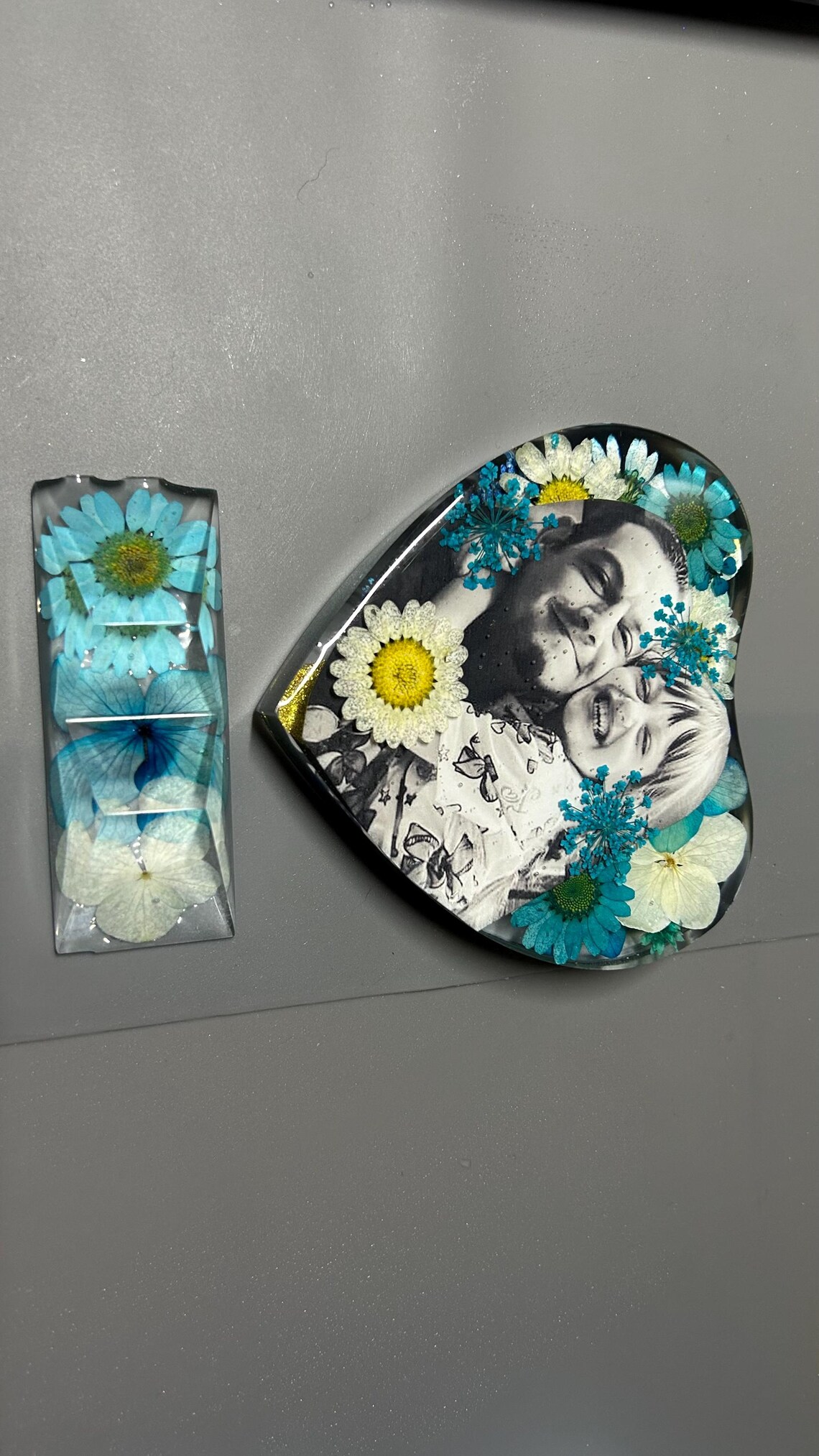 Memorial Resin Heart Memory Resin Heart Epoxy Resin Memorial Heart for ...