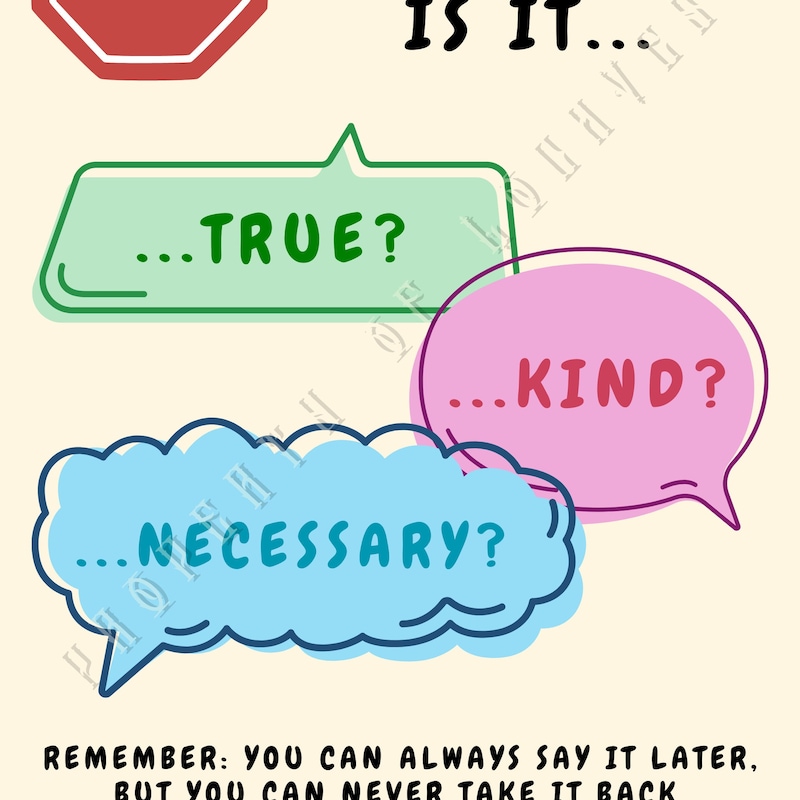 Be Kind Poster - Etsy