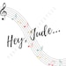 Wall Art - "hey Jude" - the Beatles - Etsy