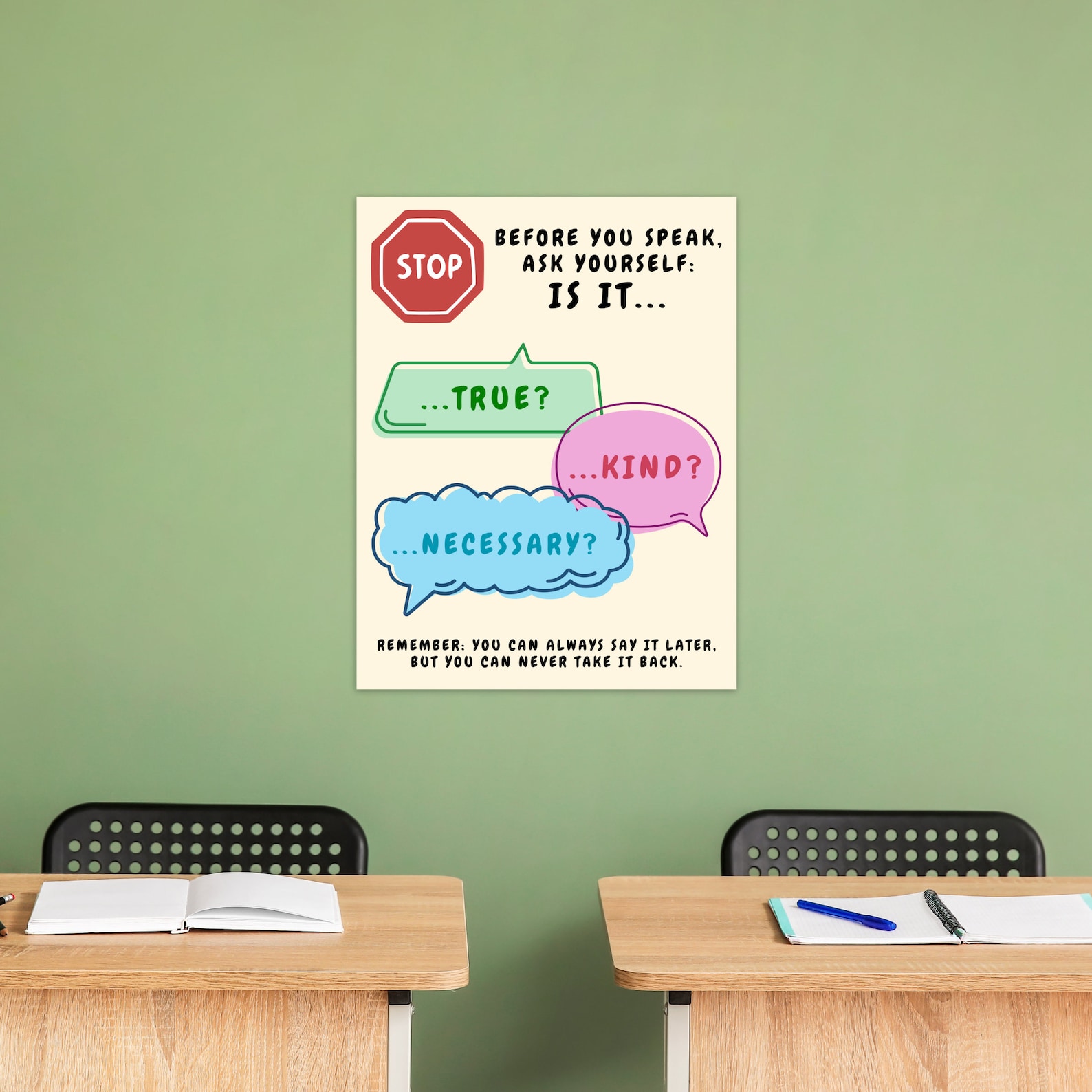 Before You Speak Poster - is It True, is It Kind, is It Necessary - Etsy