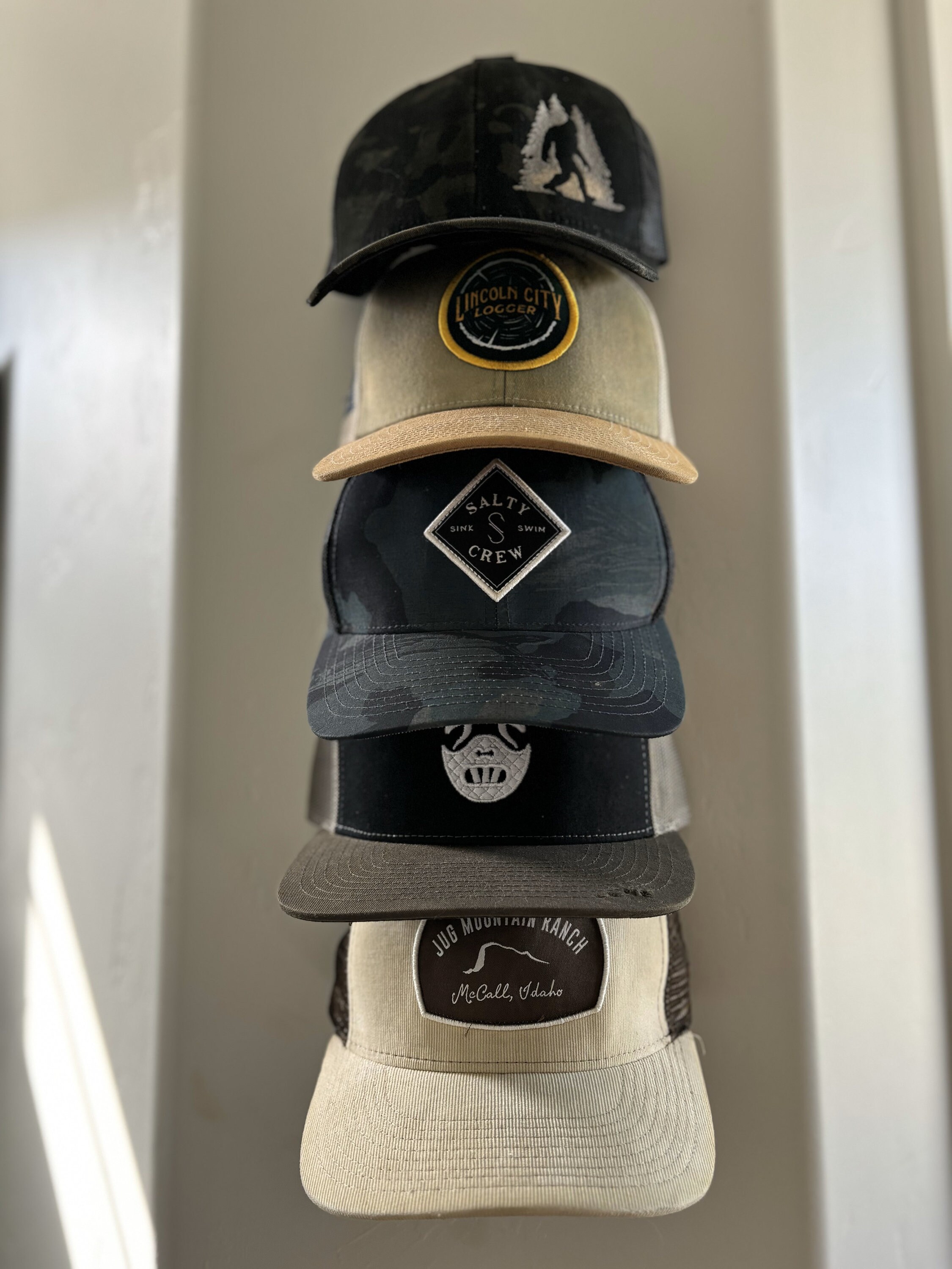 Snapstack, Hat Holster, Minimalist Baseball Cap Display, Easy Wall ...