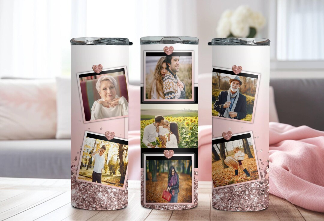 Custom Photo 20oz Tumbler, Your Photos on Tumbler, Unique Family Gift ...