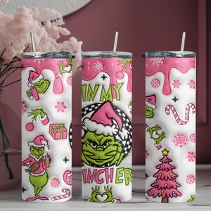 In My Grinch Era Tumbler, Pinky Grinch Tumbler, Stainless Steel Tumbler ...