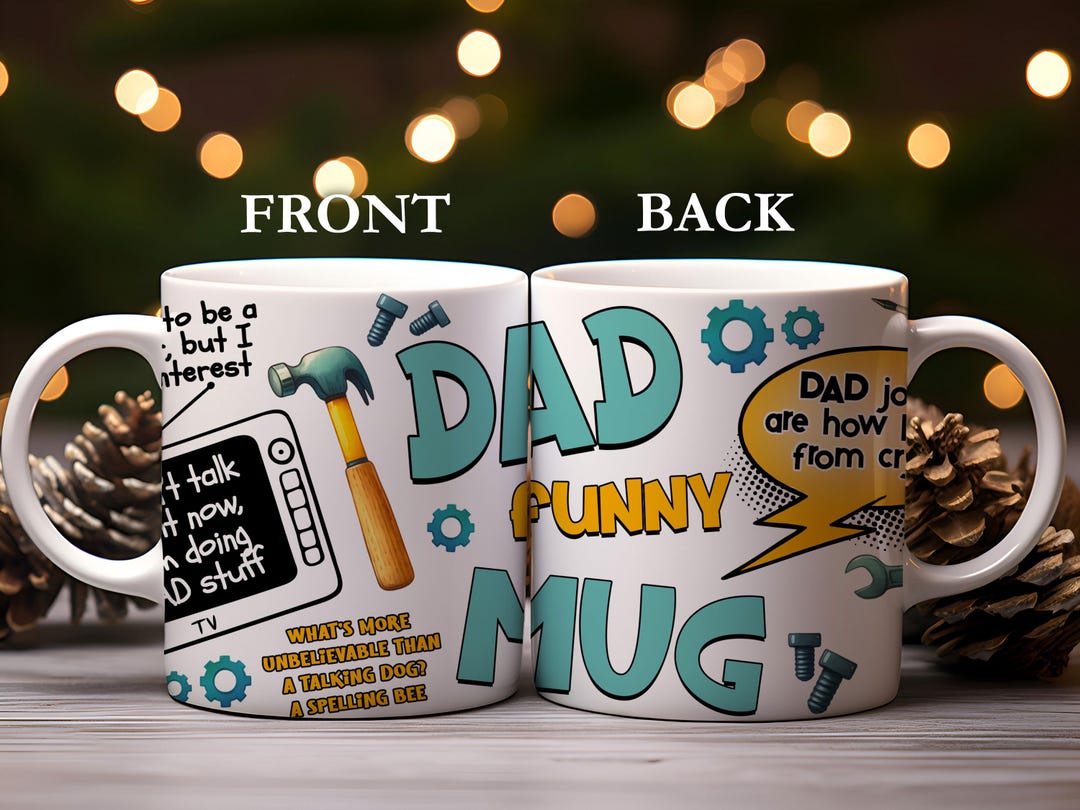 Funny Dad Mug, Dad Joke Coffee Cup, Father's Day Gift for Him From Kids ...