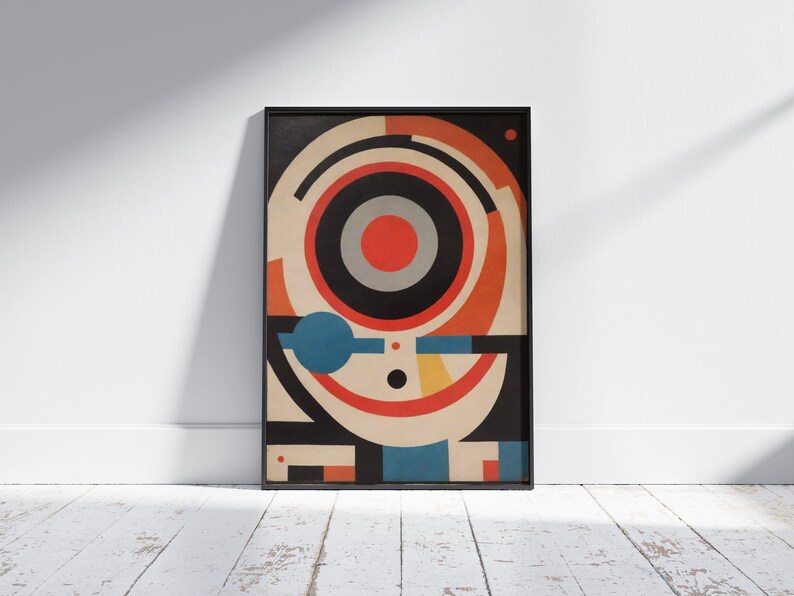 Swirl Bot Poster Retro Robot Art Sci-fi Poster Atomic Age Art Wall ...
