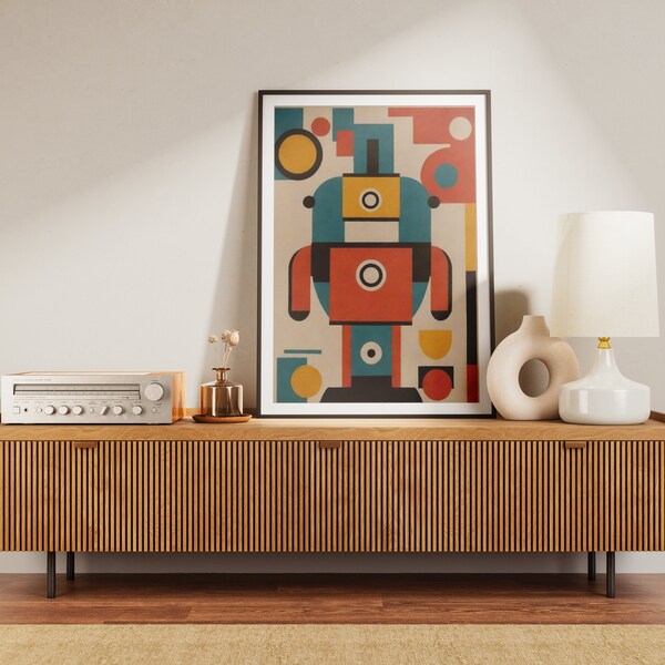 Retro Rocket Poster Retro Space Art Sci-fi Poster Atomic Age Art Wall ...