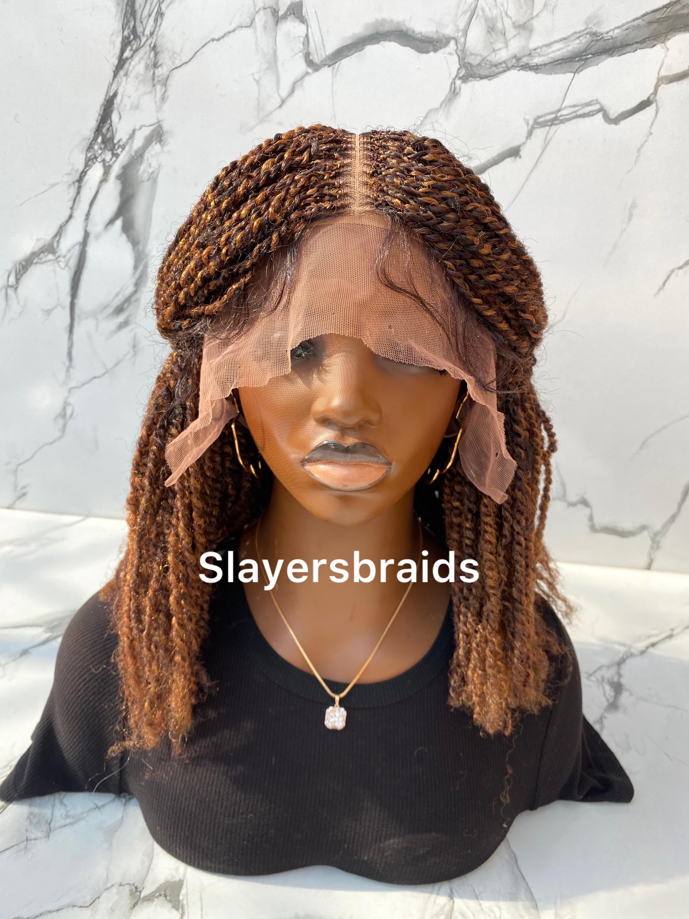 Coco Twist Braid Wig: #33/30 Full Lace, 12 Inch Synthetic Hair - Etsy