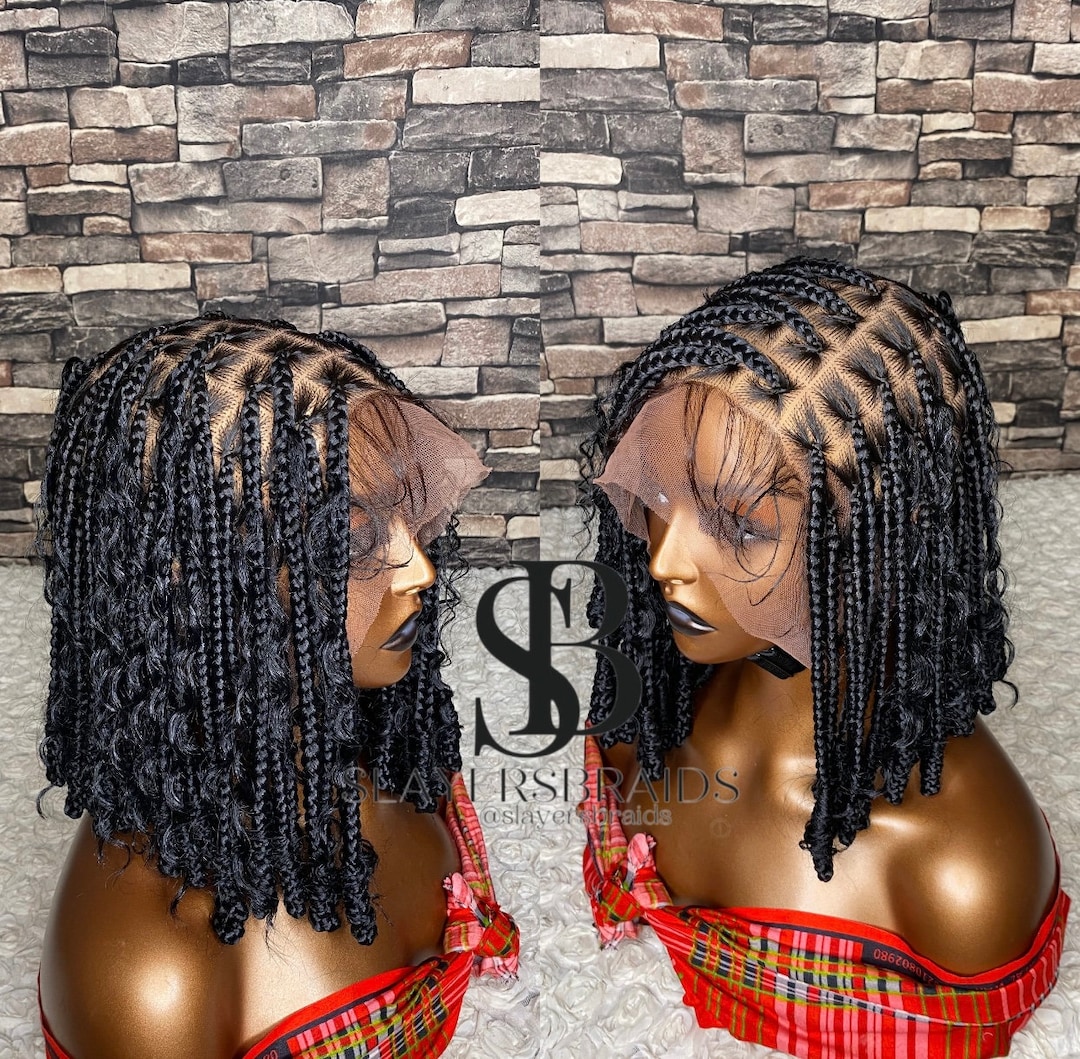 Ready to Ship Goddess Bob Knotted Full Lace Wig for Black Women Knotted ...