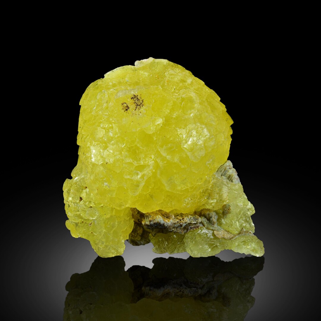 Natural Amazing Hot Yellow Brucite Specimen - 36 Carat Gemstone From ...