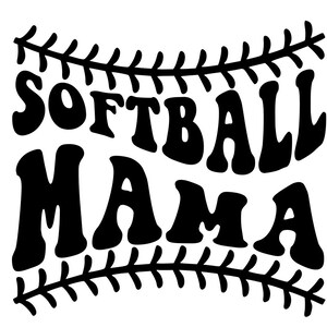 Softball Mama With Laces Svg - Etsy