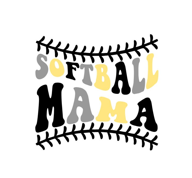 Softball Mama With Laces Svg - Etsy